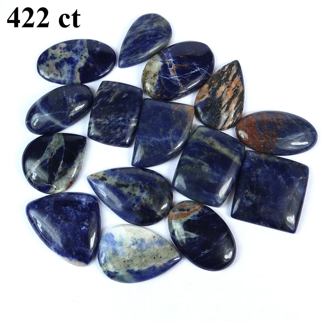 400-436 Ct Natural Sodalite Mix Polished Cabochon Loose Gemstone ...