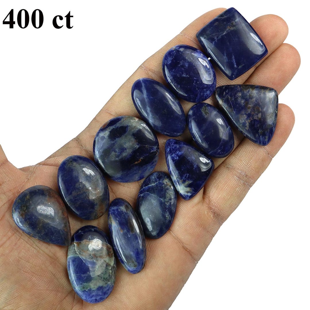 400-431 Ct Natural Sodalite Mix Polished Cabochon Loose Gemstone ...