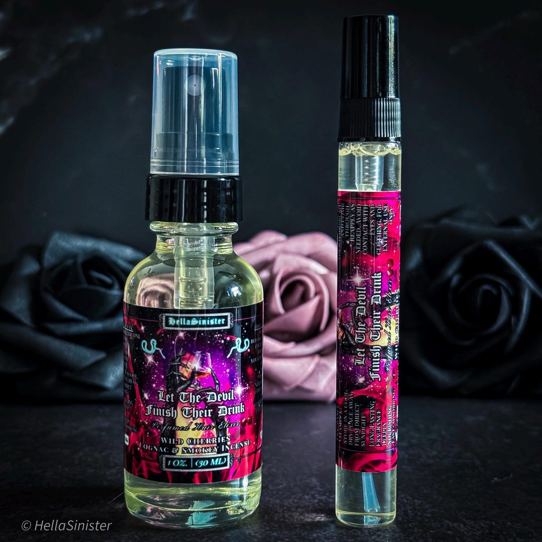 Hair Perfume & Body Spray - Cherry, Vanilla, Smoky Tobacco - Vegan ...