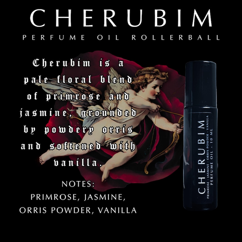 Cherubim - Gothic Perfume Oil - Floral, Primrose, Jasmine, Orris Powder ...