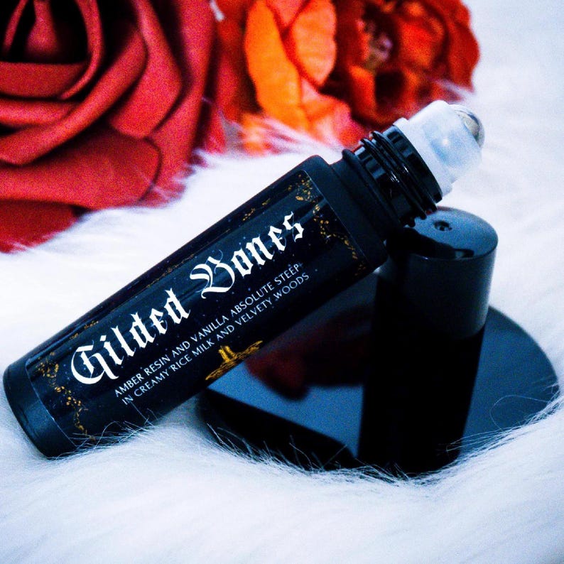 Perfume Oil Roll-on - Amber, Vanilla, Rice Milk - 10ml - Vegan Gothic ...