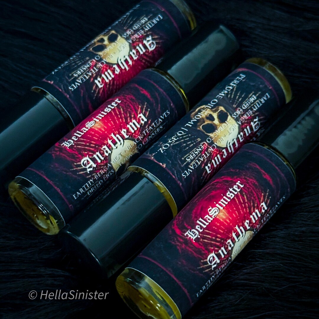 Anathema Goth Perfume Oil Rollerball, Gothic Witchy Fragrance, Occult ...