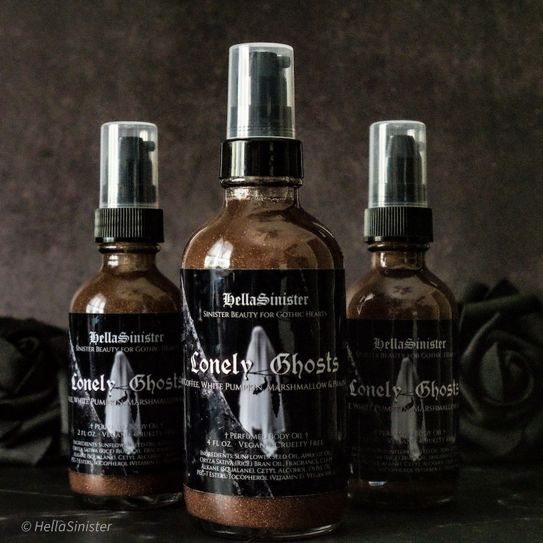 Lonely Ghosts - Fall Goth Perfumed Body Oil - Coffee, Marshmallow ...