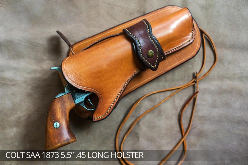 The "mojave" Holster and 12 Loop Ranger Gun Belt, Colt SAA .45, Ruger ...