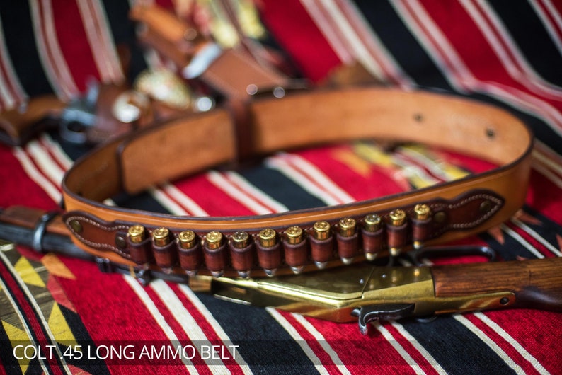 The "mojave" Holster and 12 Loop Ranger Gun Belt, Colt SAA .45, Ruger ...