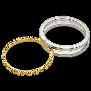 Customized Gold Rings With Hidden Messages. Perfect as a Memorial Ring ...