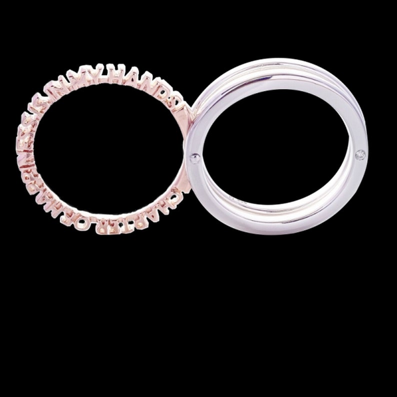 Customized Gold Rings With Hidden Messages. Perfect as a Memorial Ring ...