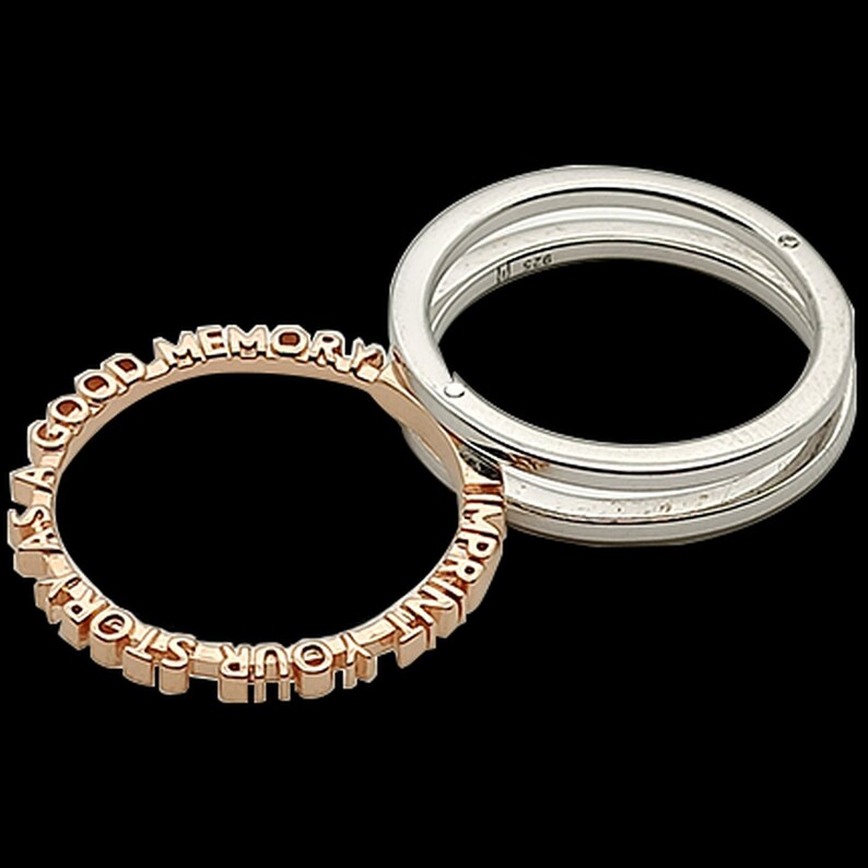 Customized Gold Rings With Hidden Messages. Perfect as a Memorial Ring ...