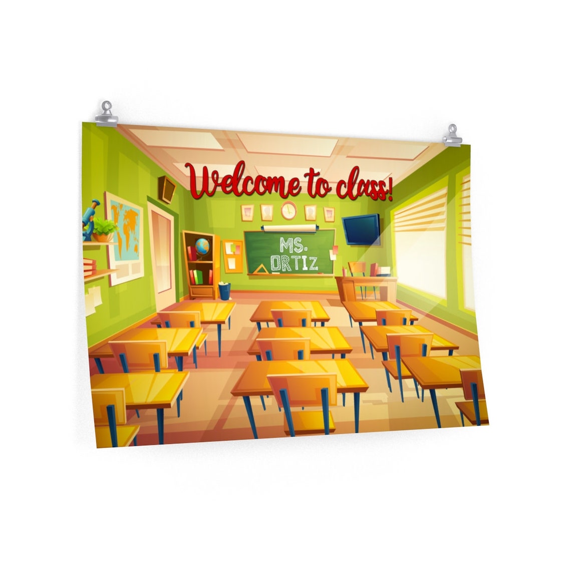 Personalized Welcome to Class Backdrop Virtual School | Etsy