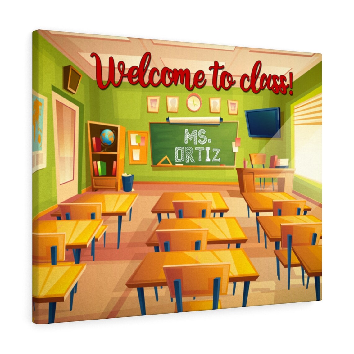 Personalized Welcome to Class Backdrop Virtual School | Etsy