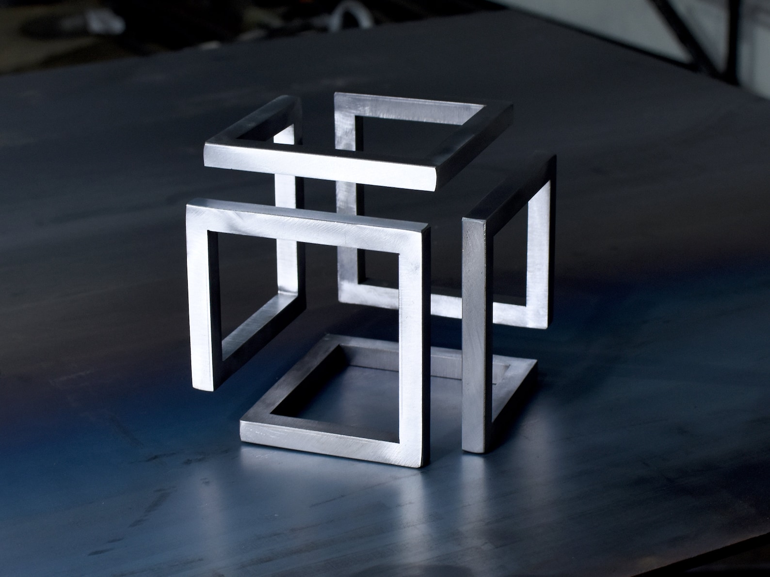 15cm Steel Infinity Cube Geometric Metal Desk Toy Ornament | Etsy Australia