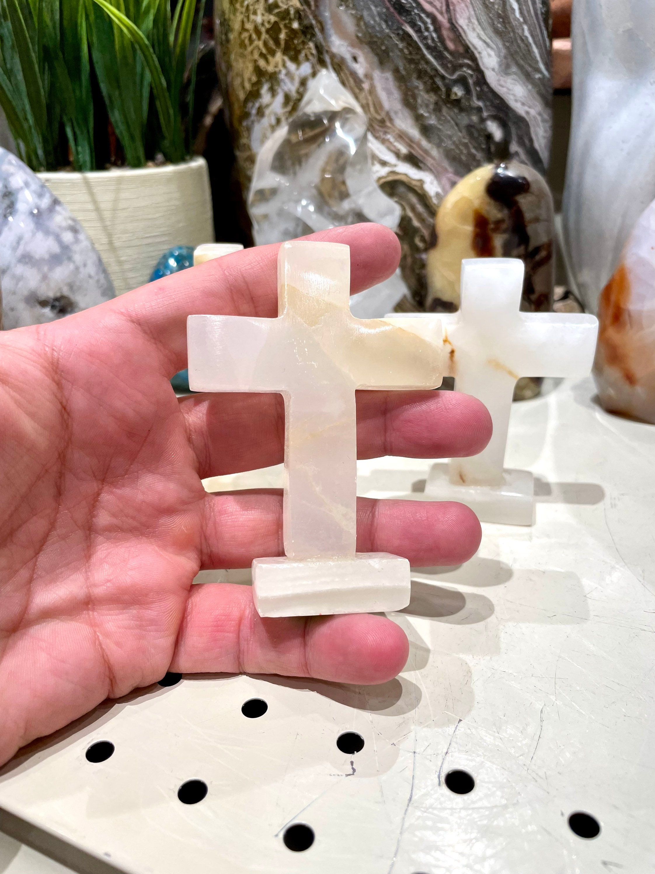Marble Cross Small Figurine Stone Hand Made - Etsy