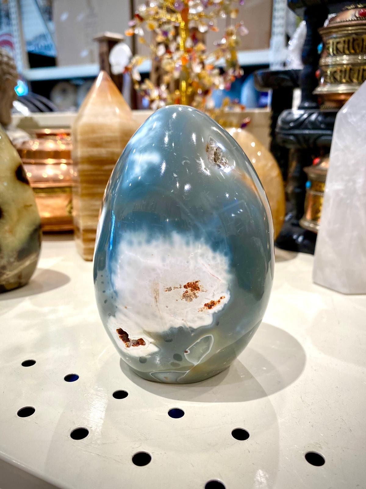 Orca Ocean Agate Stone Rock Free Standing Healing Crystals | Etsy