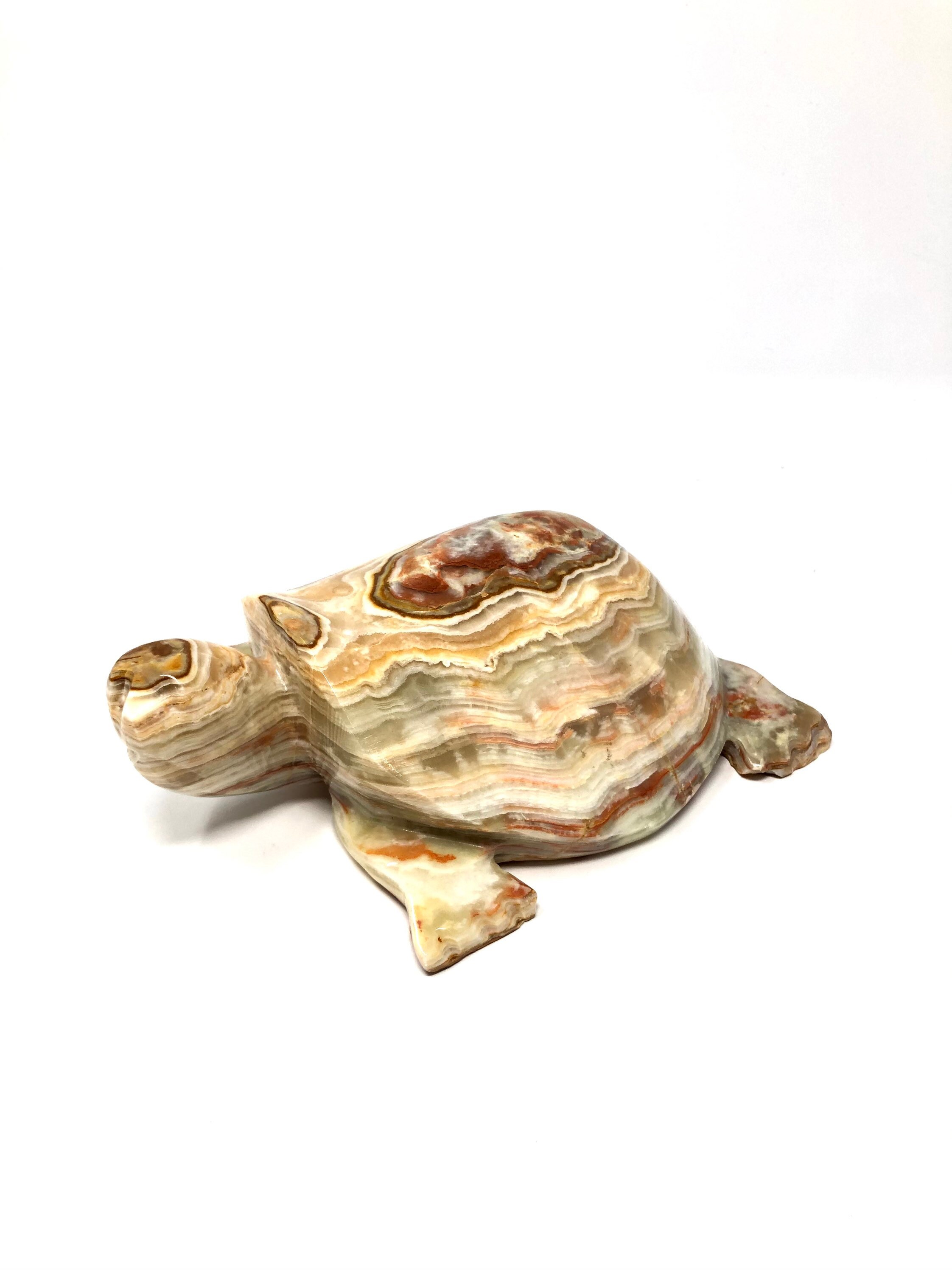 Turtle Large Statue Solid Heavy Marble Stone Carving | Etsy