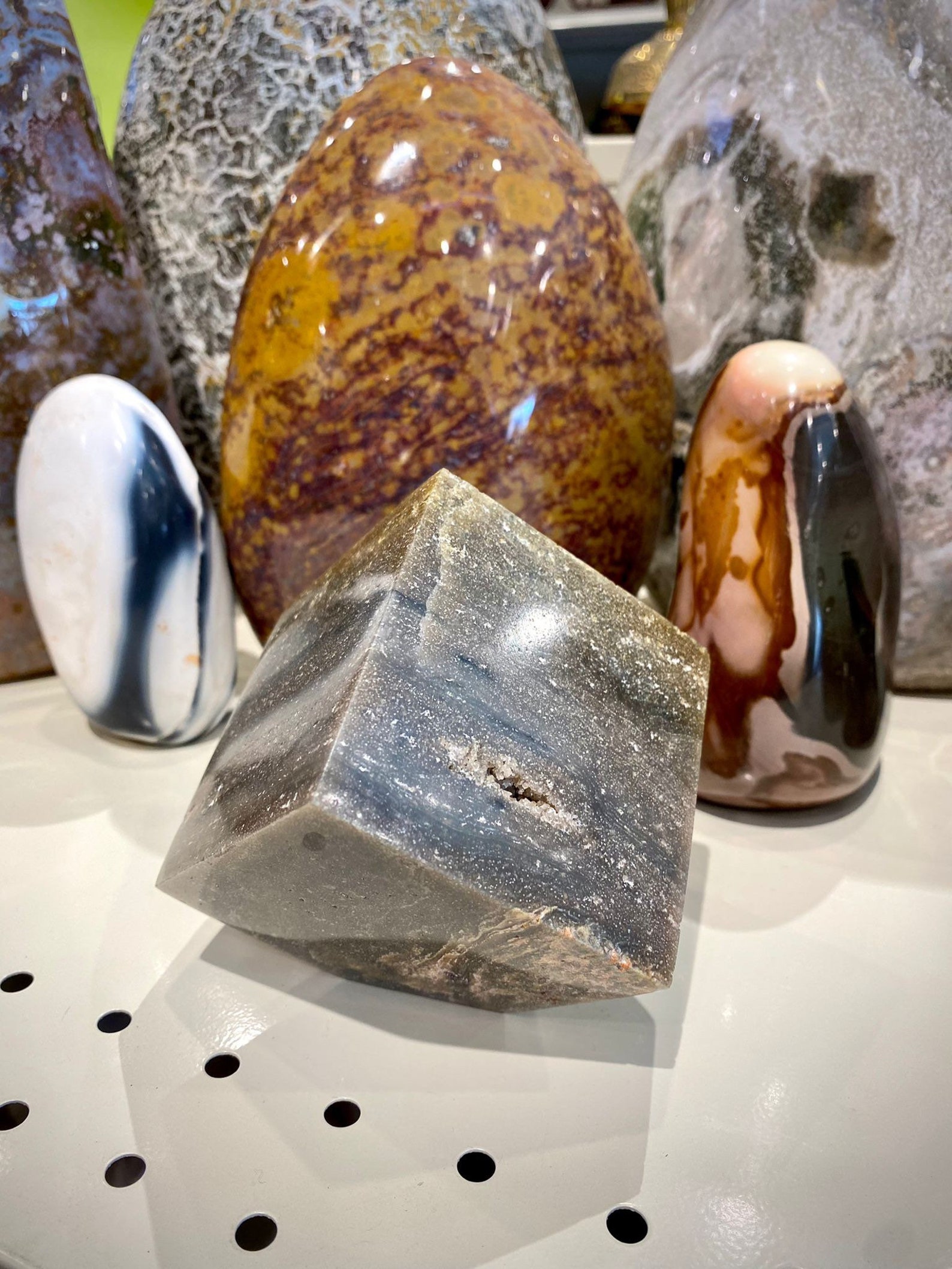 Ocean Jasper Square Shaped Cube Rock Yoga Healing Crystals - Etsy España