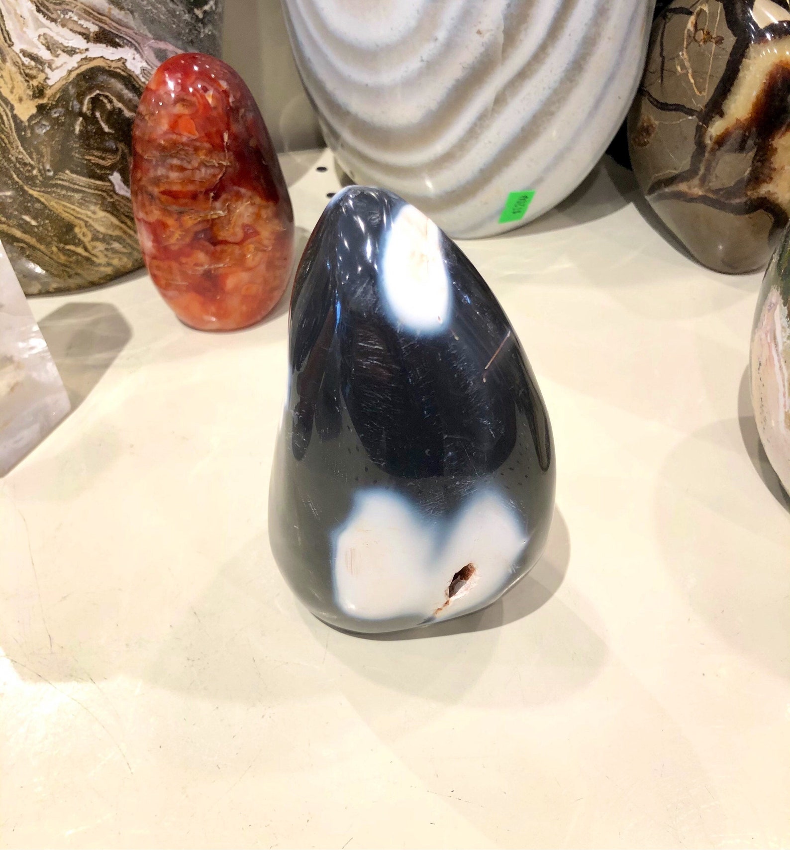 Orca Ocean Agate Stone Rock Free Standing Healing Crystals | Etsy