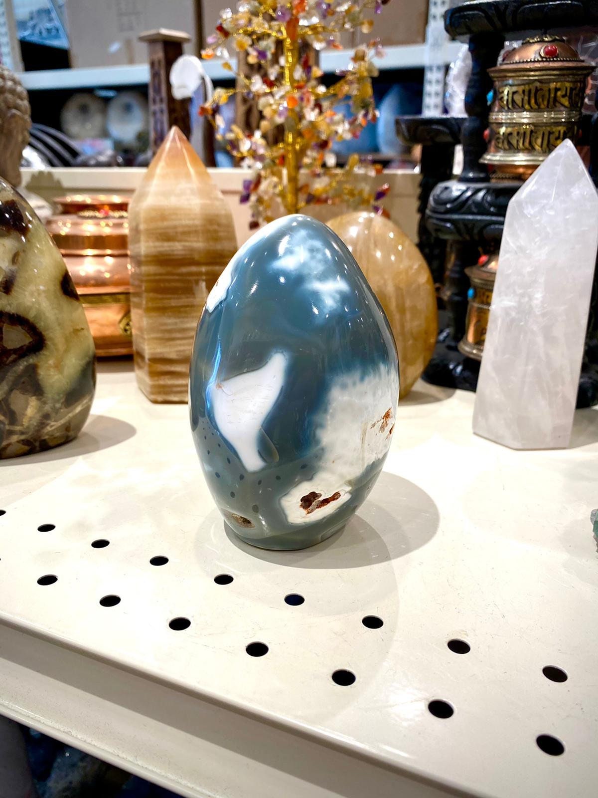 Orca Ocean Agate Stone Rock Free Standing Healing Crystals | Etsy