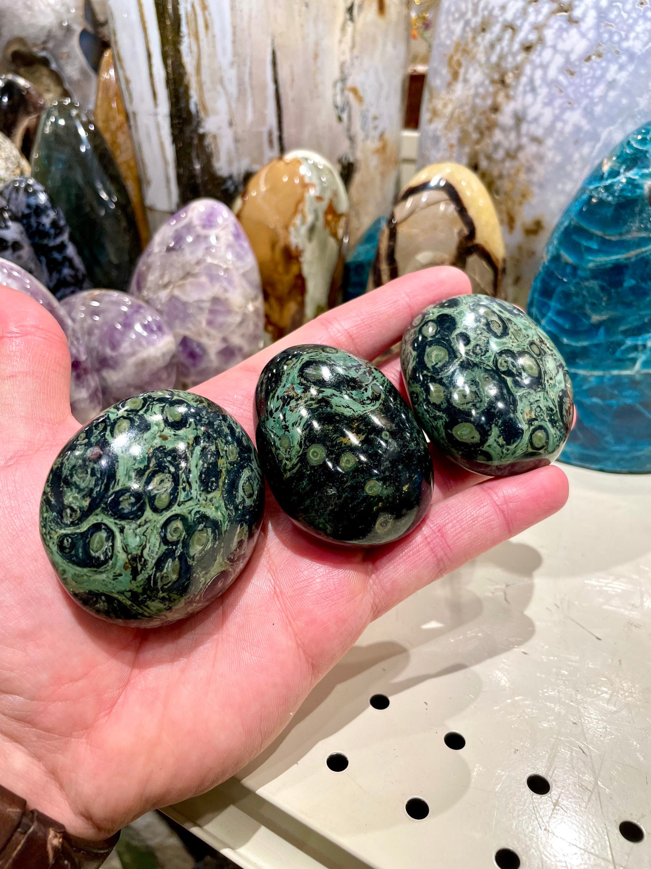 Kambaba Jasper Skull Kambaba Jasper Crystal Elongated Skull - Hand ...
