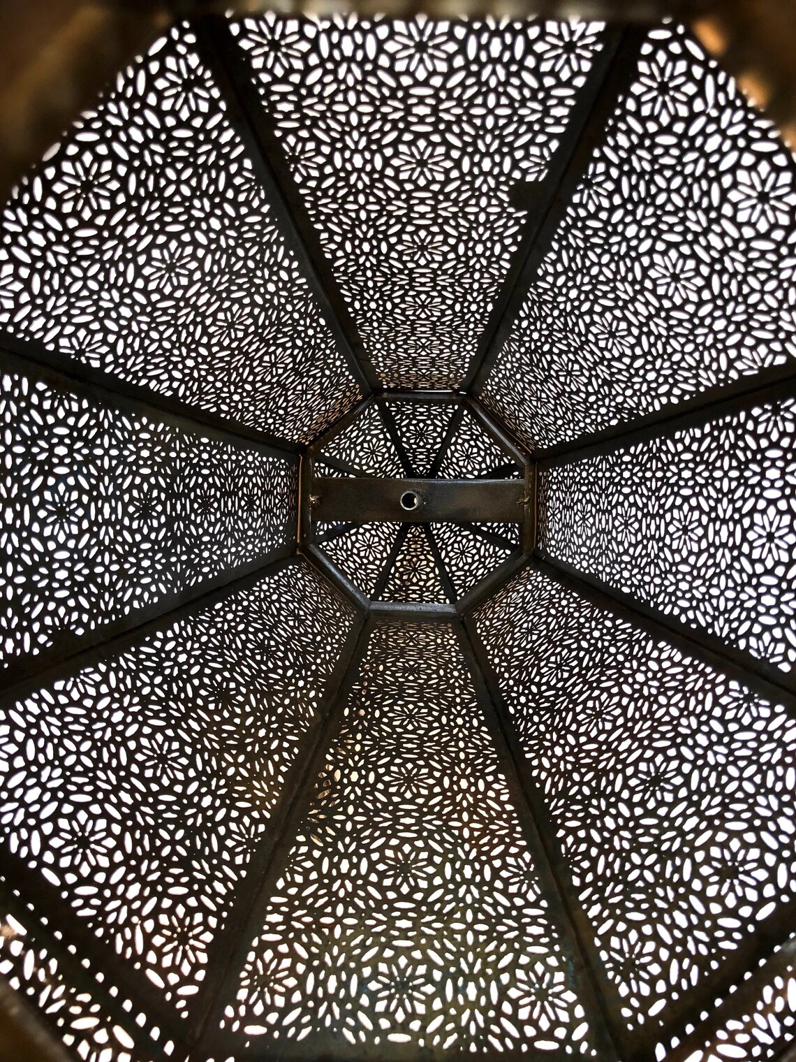 Moroccan Style Hanging Lamp Metal Perforated Metal Indoor Outdoor - Etsy