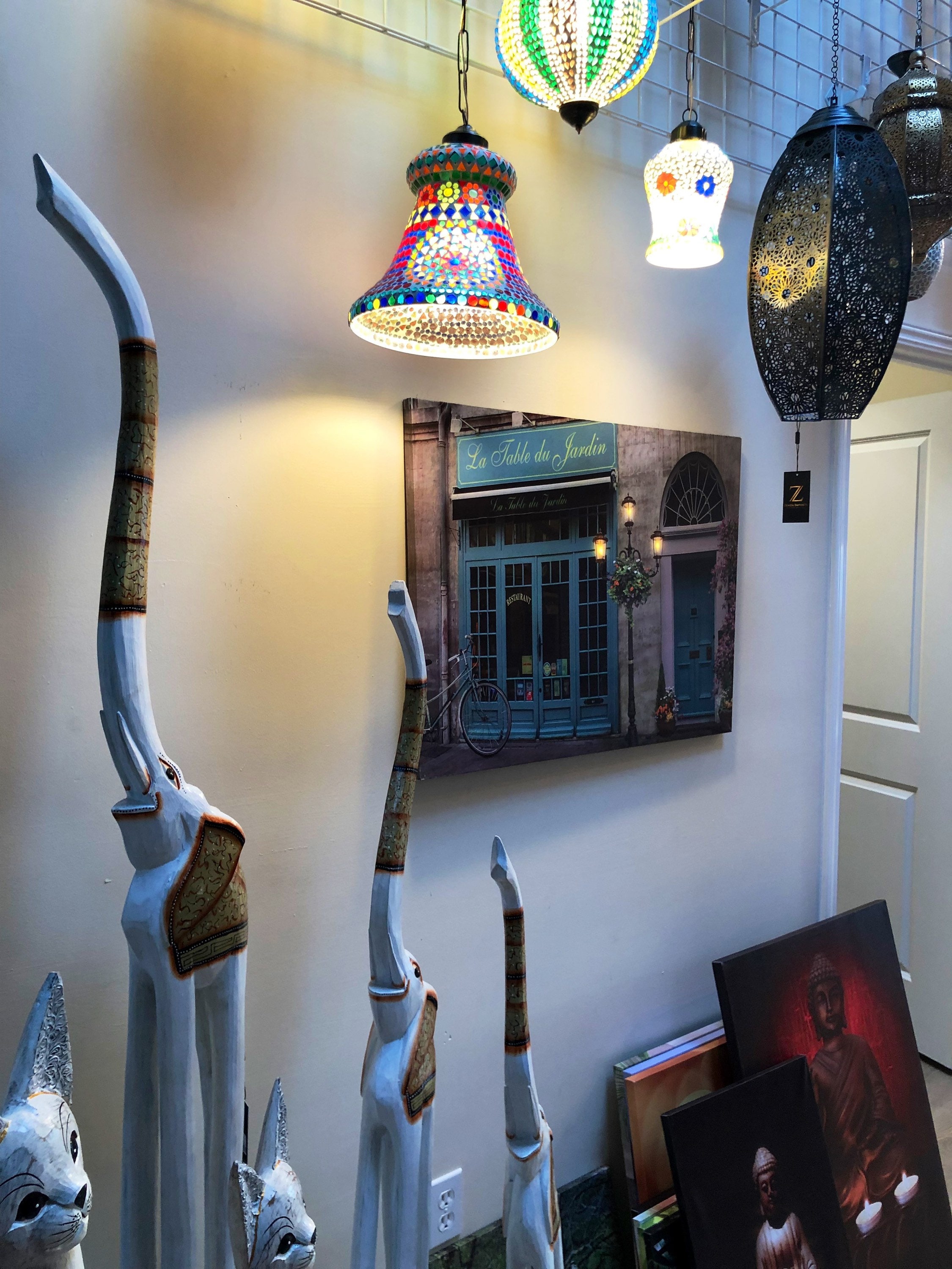 Paris Lamp Post LED Light Light-up Painting Print Wall Art 24 | Etsy