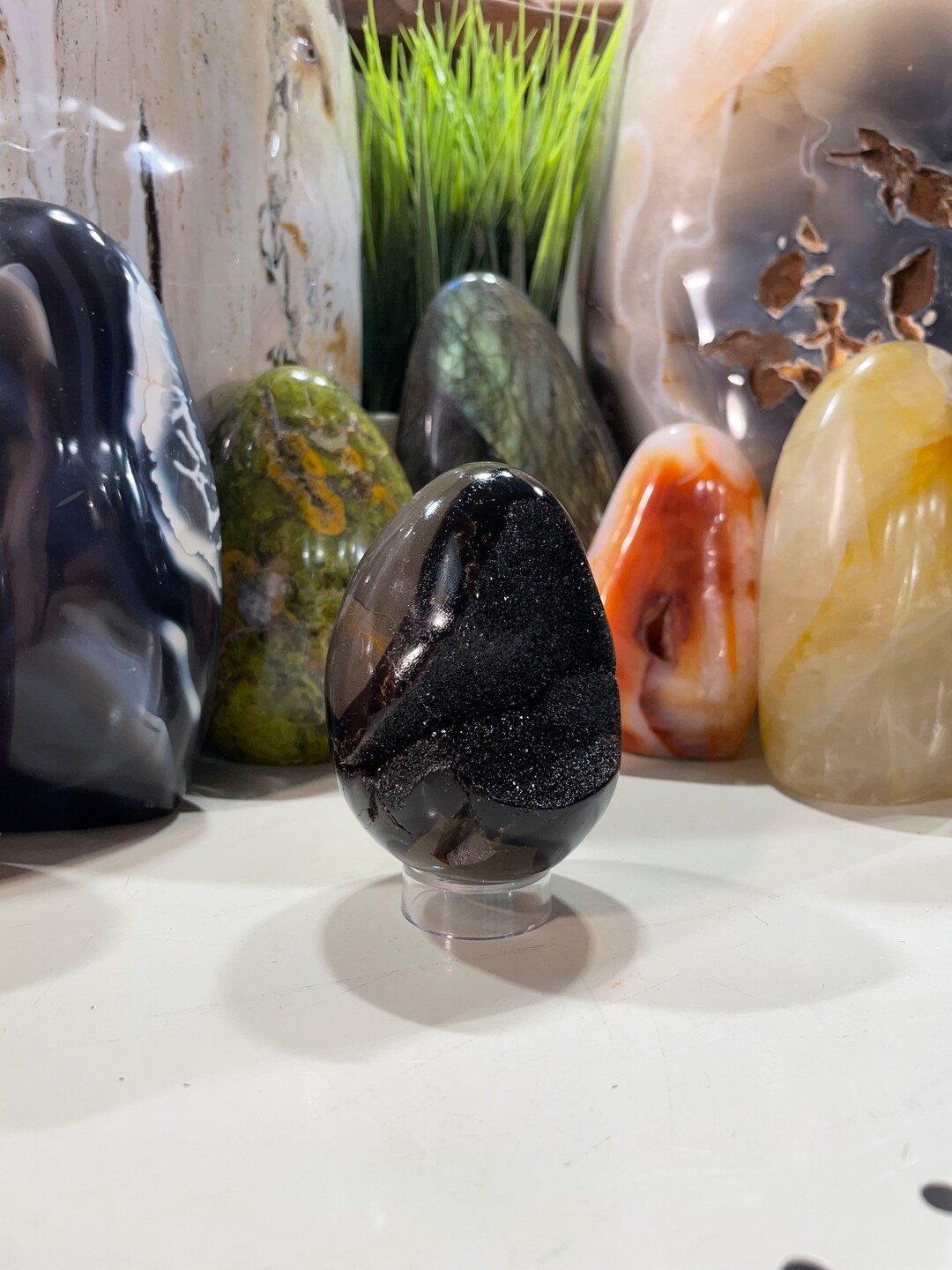 Septarian Crystal Dragon Eye Stone Healing Crystals Egg Shape 3x2 - Etsy