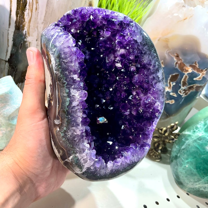 Amethyst Geode Table - Etsy