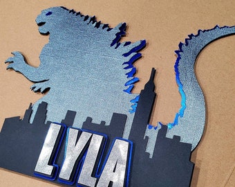 Godzilla Cake Topper (500+ Godzilla Cake Topper) | Etsy