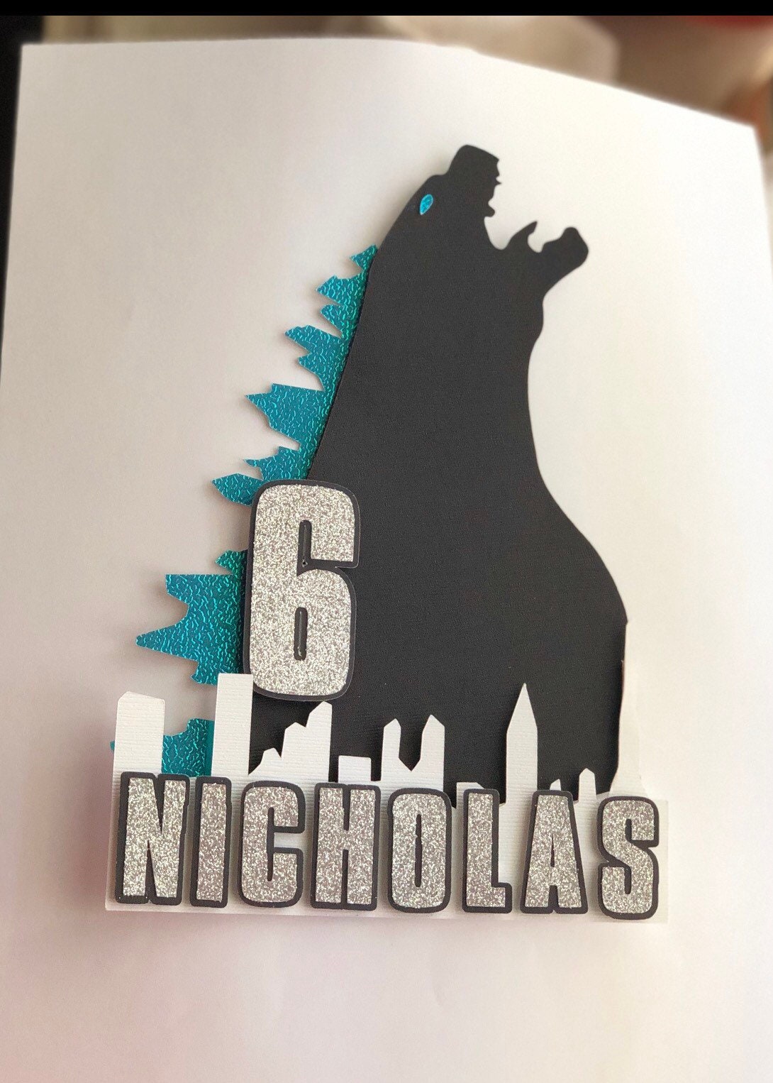 Godzilla cake topper / Godzilla party / Godzilla centerpiece | Etsy