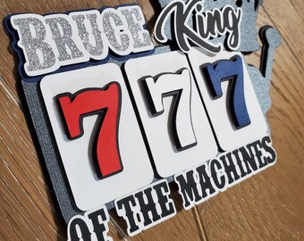 Casino Slot Machine Cake Topper - Etsy