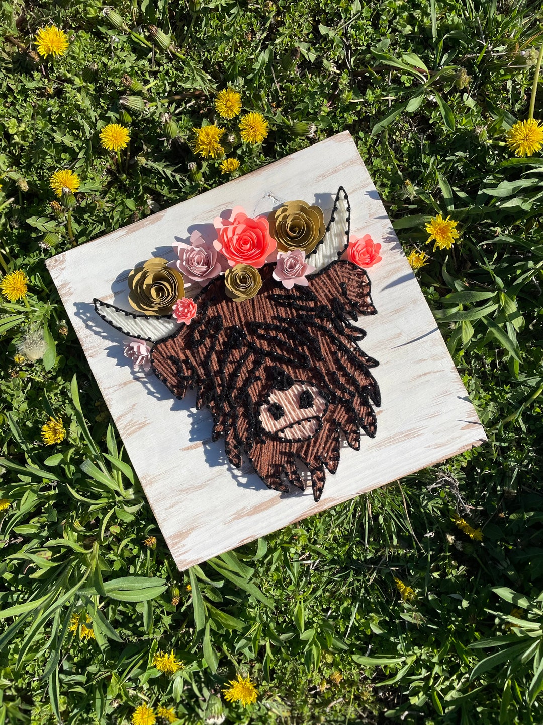 Highland Cow Flower Crown - Etsy