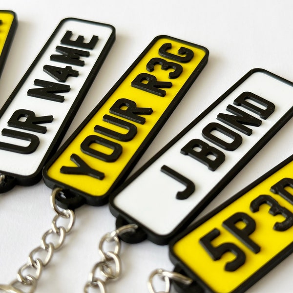 Number Plate Keyring - Etsy UK