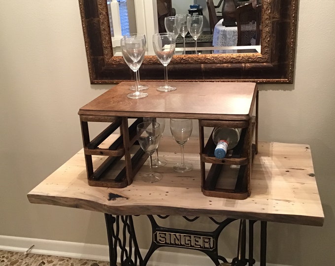 Vintage Treadle Singer Wine Rack - Etsy