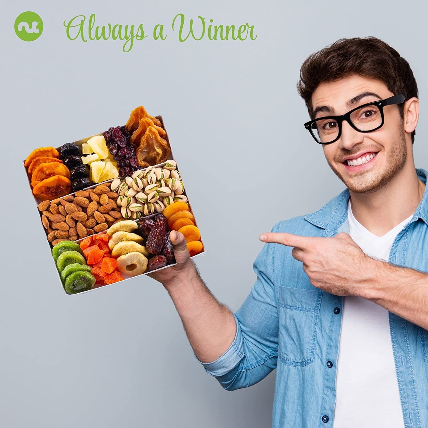 Dried Fruit & Nut Gift Basket: Gourmet Assortment in Elegant Box - Etsy