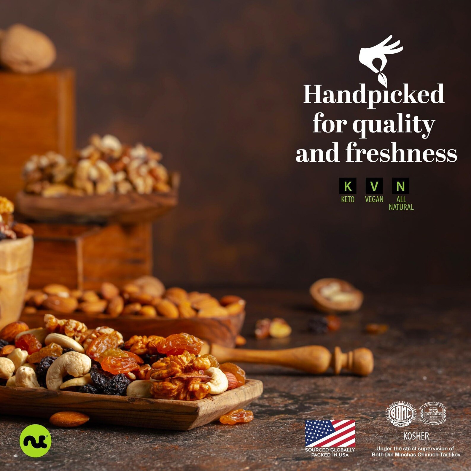 Delightful Assortment of Mixed Nuts in Elegant White Gold Box - Perfect ...