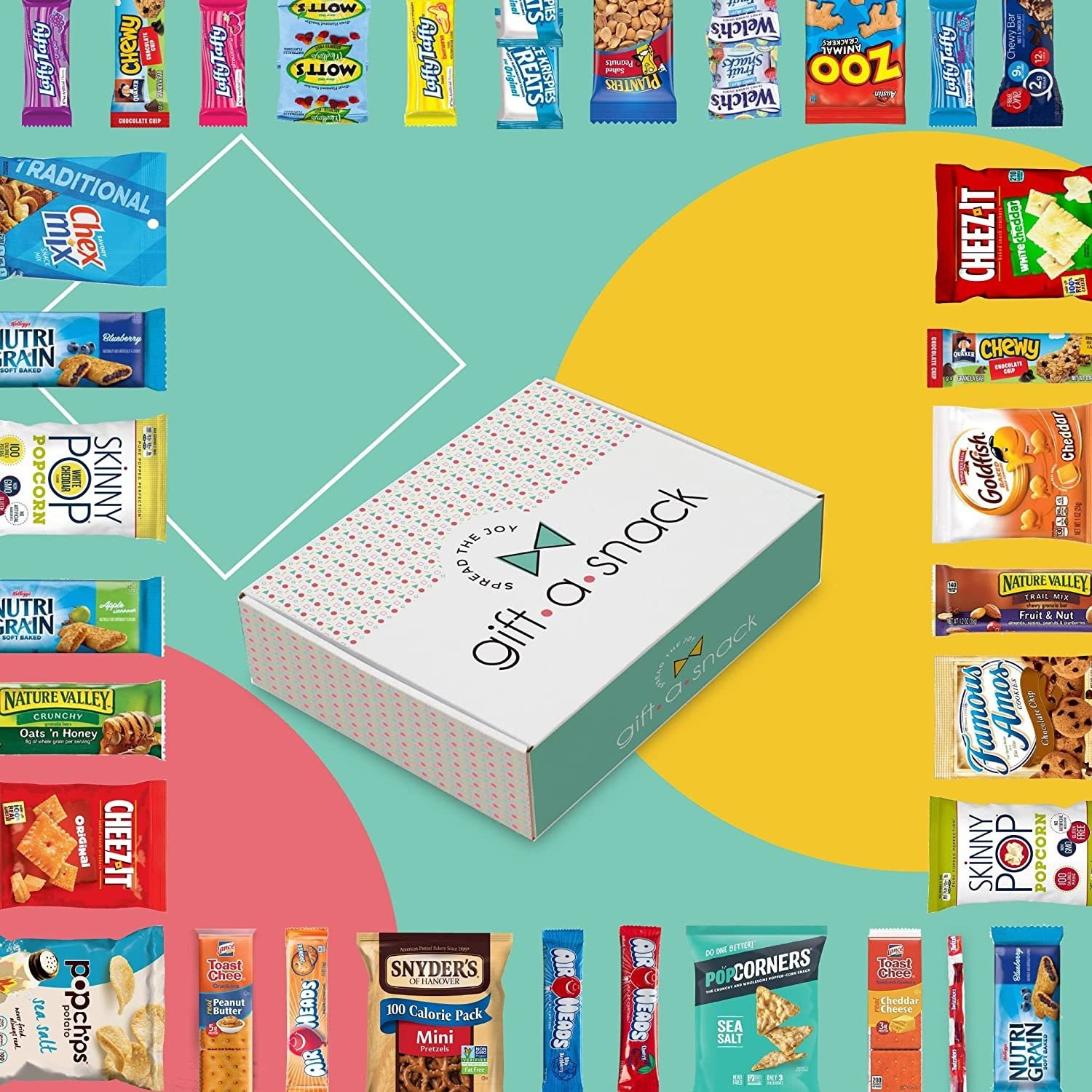 Gift A Snack - Healthy Snack Box Variety Pack Care Package + Greeting ...