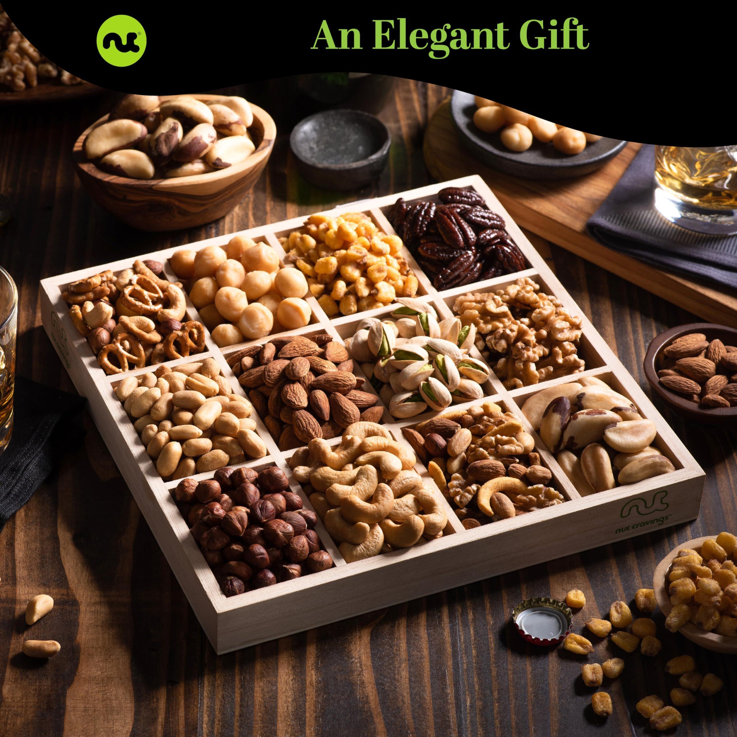 Nut Cravings Gourmet Collection - Happy Birthday Nuts Gift Basket With ...