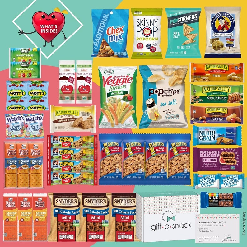 Christmas Candy Stocking Stuffers Holiday T Basket Healthy Snack Box Care Package Greeting