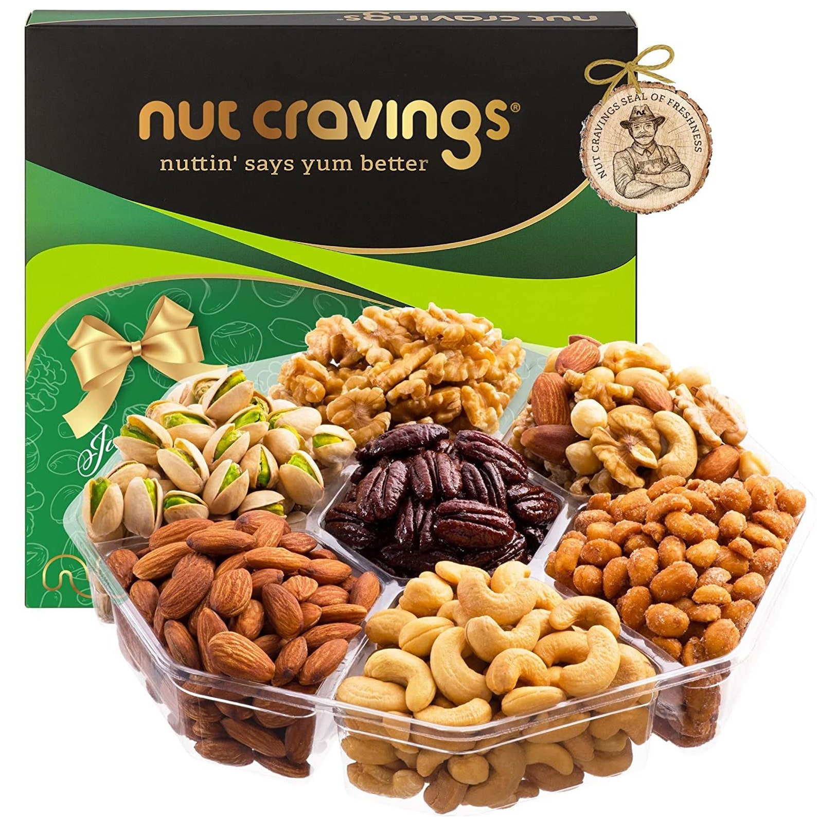Deluxe Mixed Nuts Gift Basket: A Perfect Present for Any Occasion in a ...