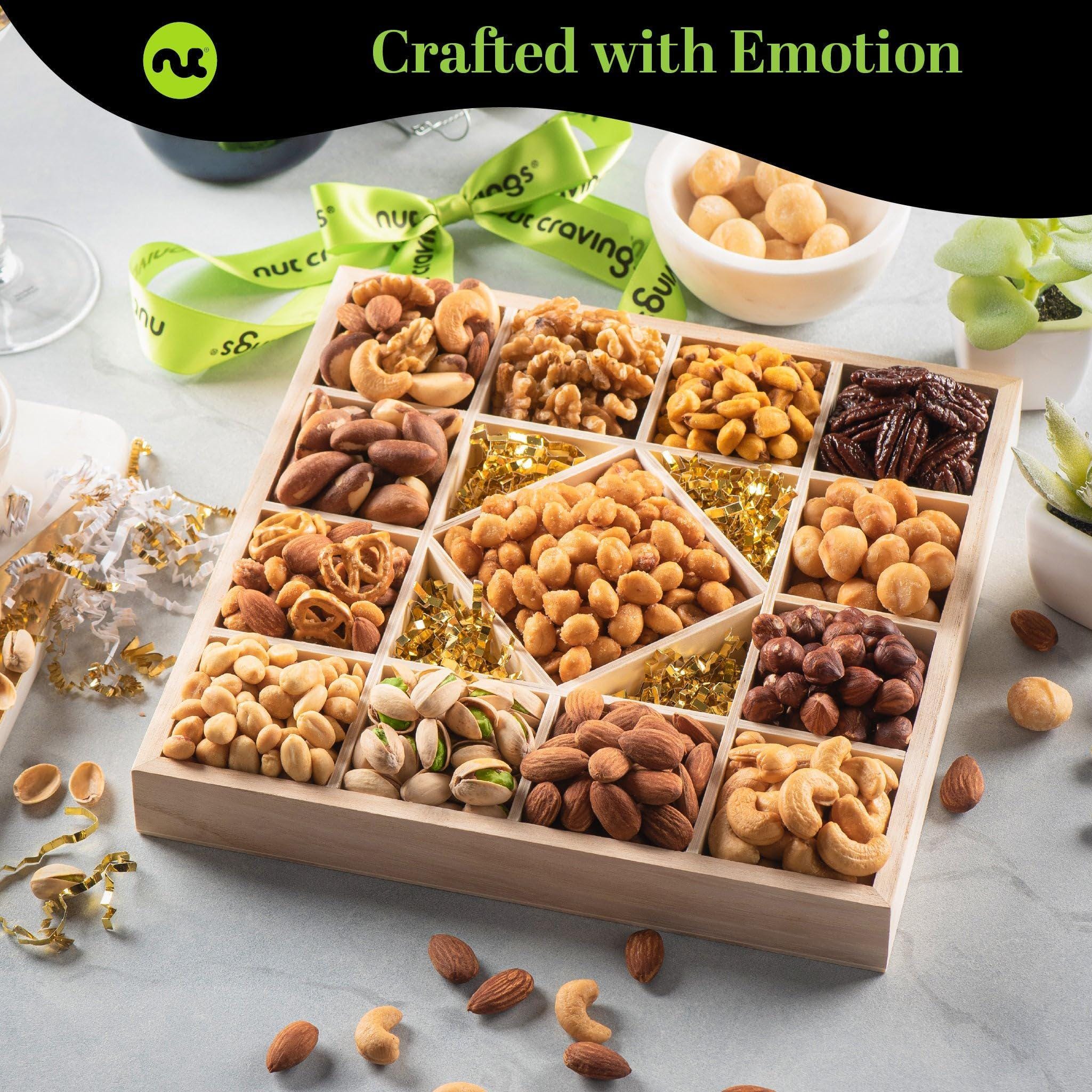 Nut Cravings Gourmet Collection - Mixed Nuts Gift Basket in Reusable ...