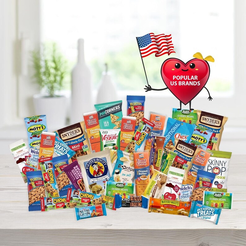 Christmas Candy Stocking Stuffers Holiday T Basket Healthy Snack Box Care Package Greeting