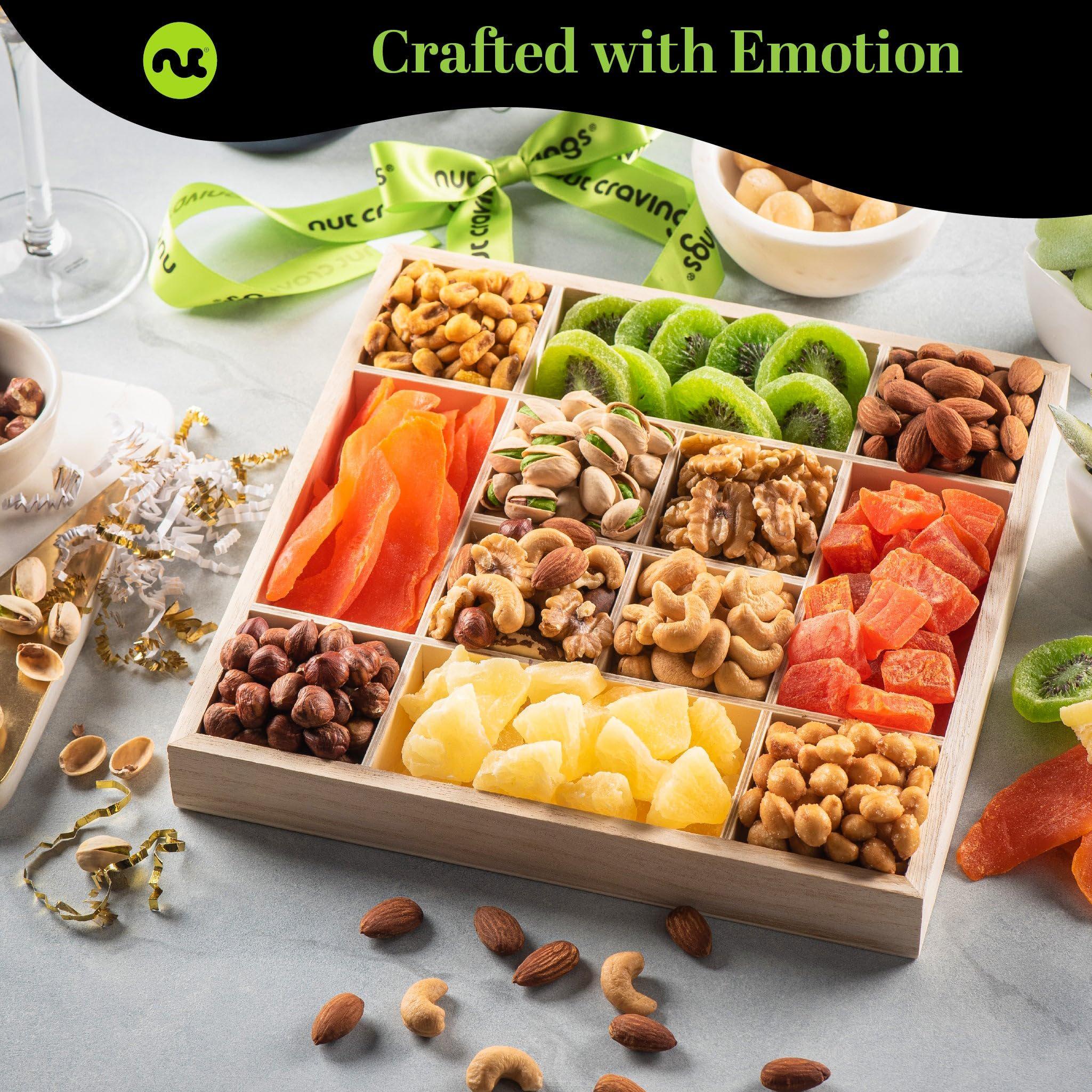 Nut Cravings Gourmet Collection - Dried Fruit & Mixed Nuts Gift Basket ...