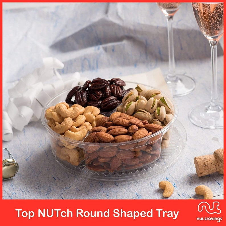 Delightful Holiday Treat: Red Gold Mixed Nuts Gift Basket - Etsy