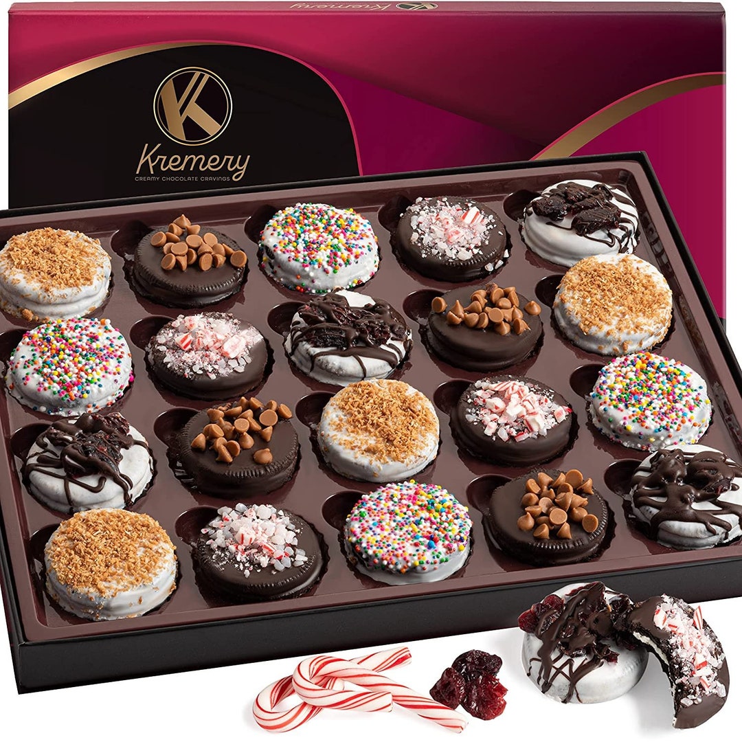 Chocolate Covered Oreo Sandwich Cookies Gift Basket, Sweet Treats ...