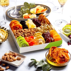Dried Fruit & Nut Gift Basket: Gourmet Assortment in Elegant Box - Etsy