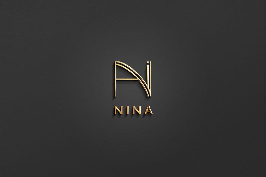 NINA - Name Logo Design | Instant Download | Premade Logo | Minimalist ...