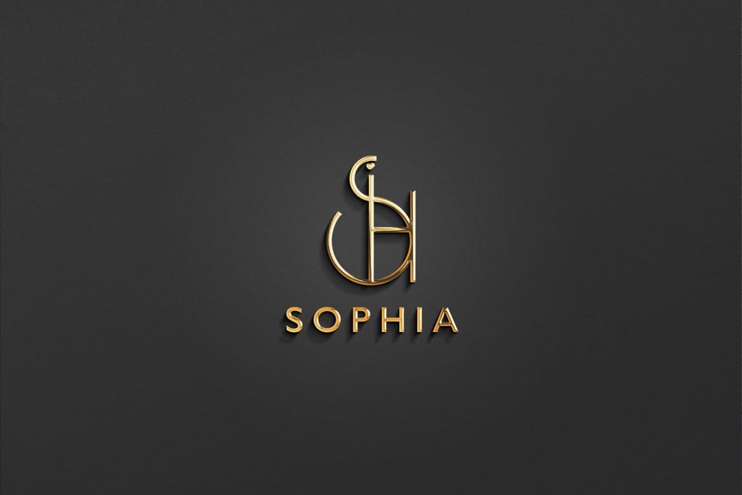 SOPHIA - Name Logo Design | Instant Download | Premade Logo ...
