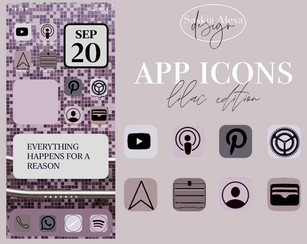 App Icons / Cover / Widget / Homescreen Aesthetic Bundle - Etsy