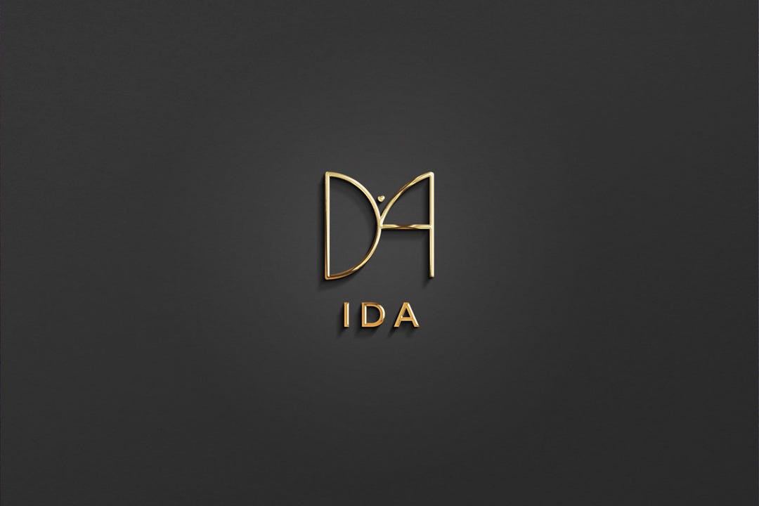 IDA Name Logo Design Instant Download Premade Logo Minimalist Design - Etsy