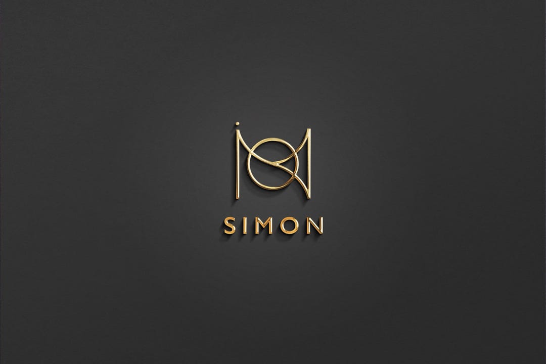 SIMON Name Logo Design Instant Download Premade Logo Minimalist Design ...
