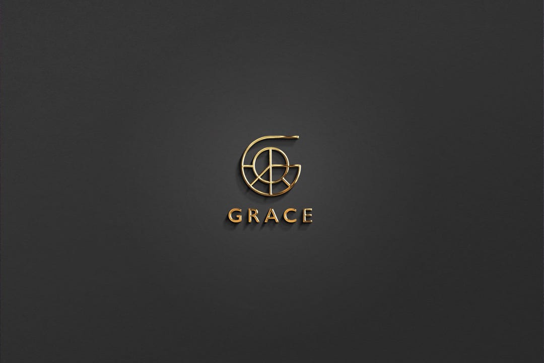 GRACE - Name Logo Design | Instant Download | Premade Logo ...
